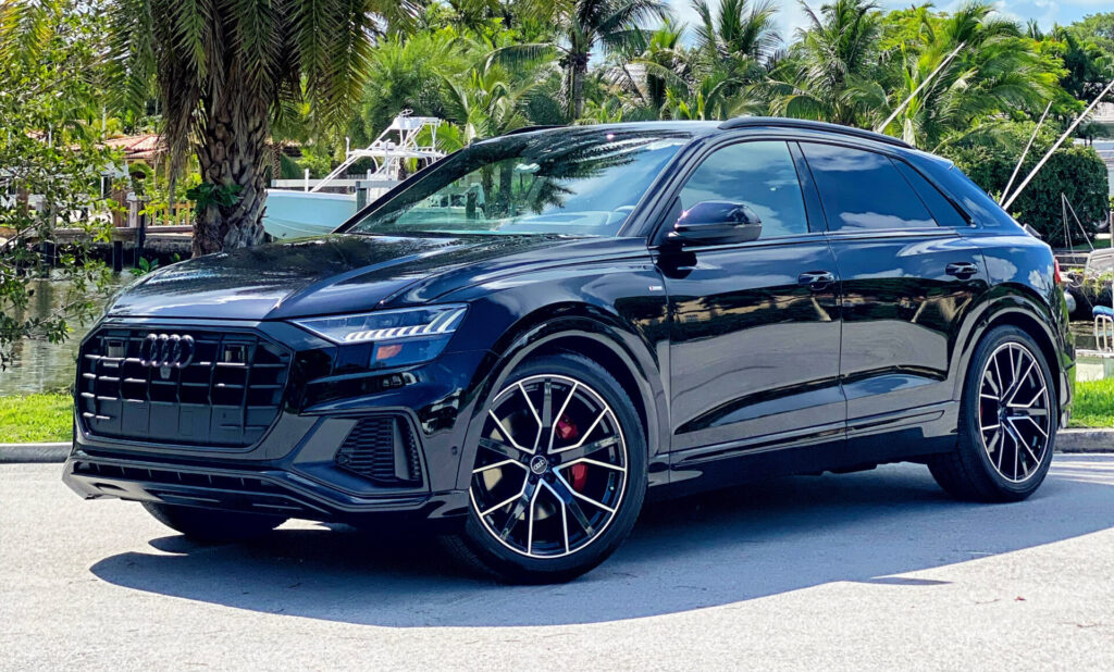 Audi Q8 S Line Black On Black Exotic Transportation Group Audi Q8 S Line Black On Black Exotic Transportation Group