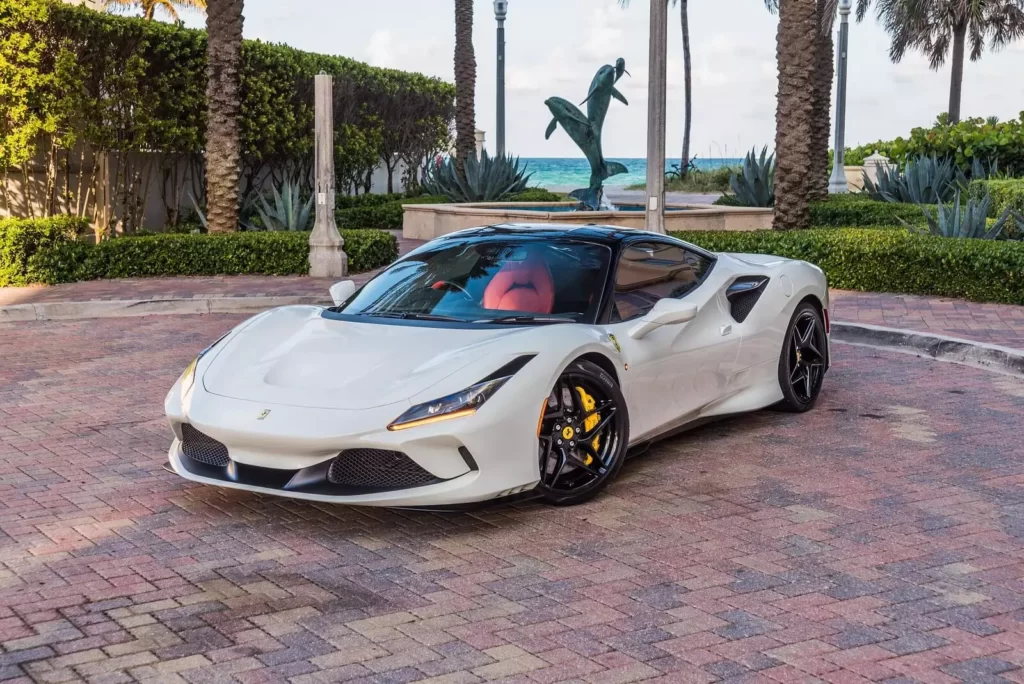 Ferrari F8 White on Red – Exotic Transportation Group